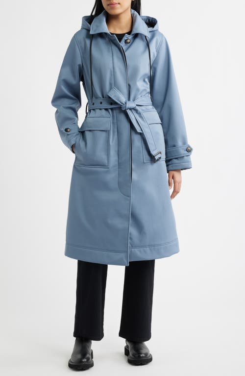 BERNARDO Bernardo Belted Hooded Raincoat
